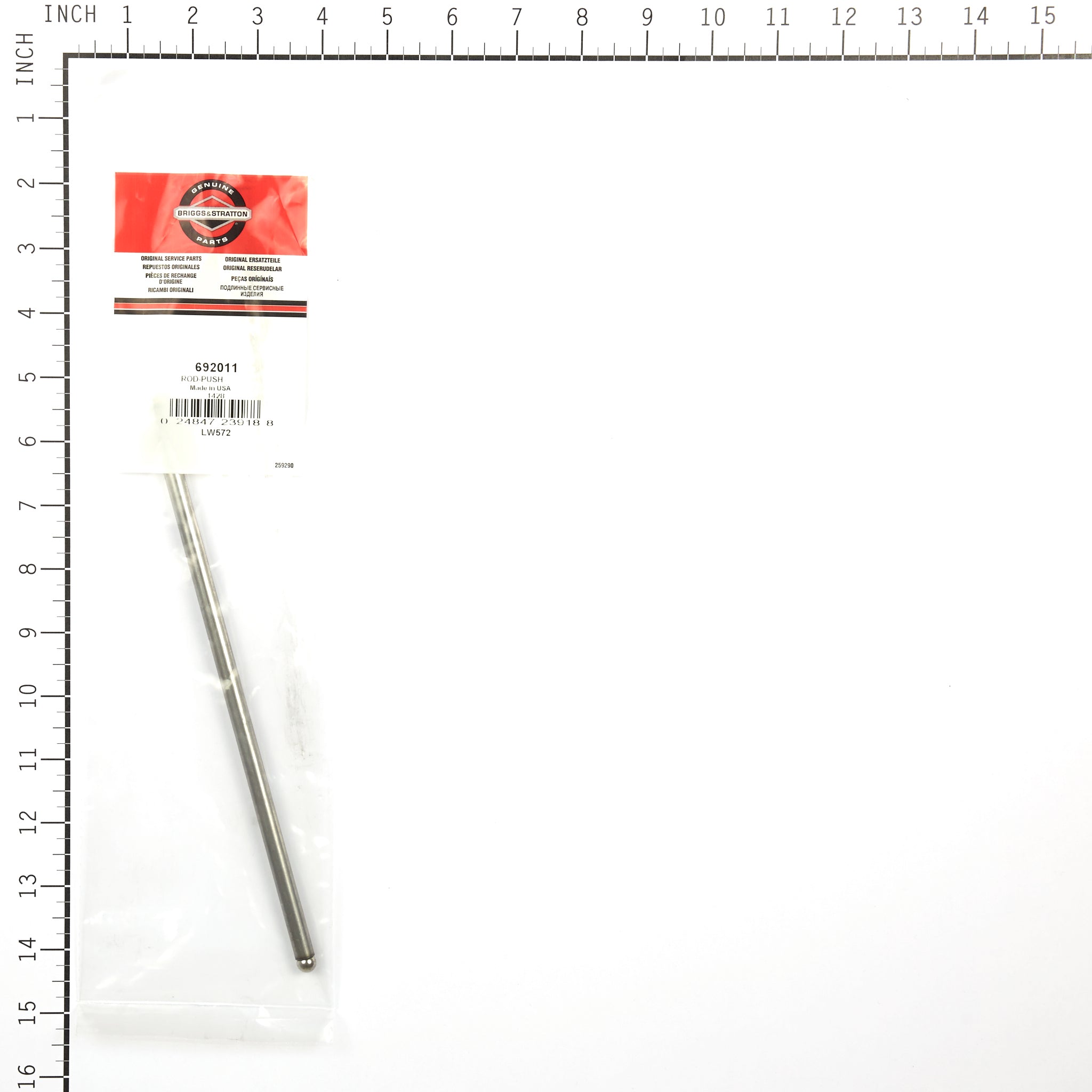 Briggs & Stratton 692011 Push Rod - Exhaust - Briggs & Stratton Online ...